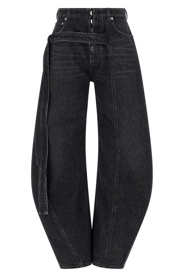 JEAN PAUL GAULTIER Jeans 'low Waisted With Strap Detail