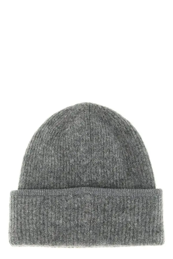 Jacquemus Le Bonnet Gros-grain Beanie - Gray
