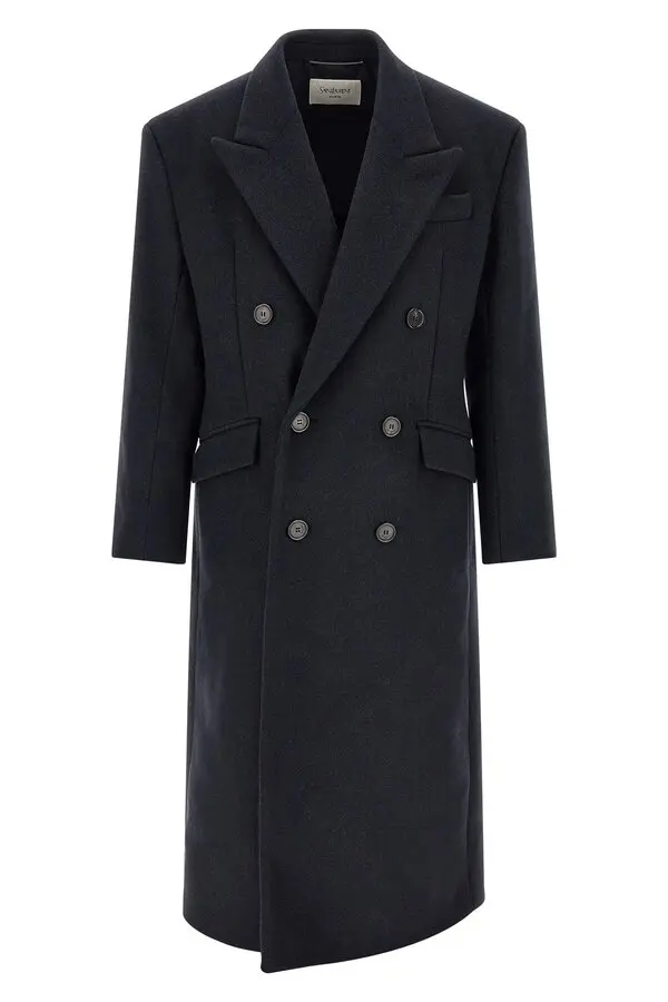 Saint Laurent Double-breasted Coat
