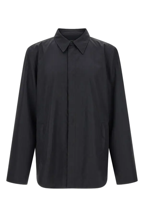 Gucci Gg Silk Faille Jacket