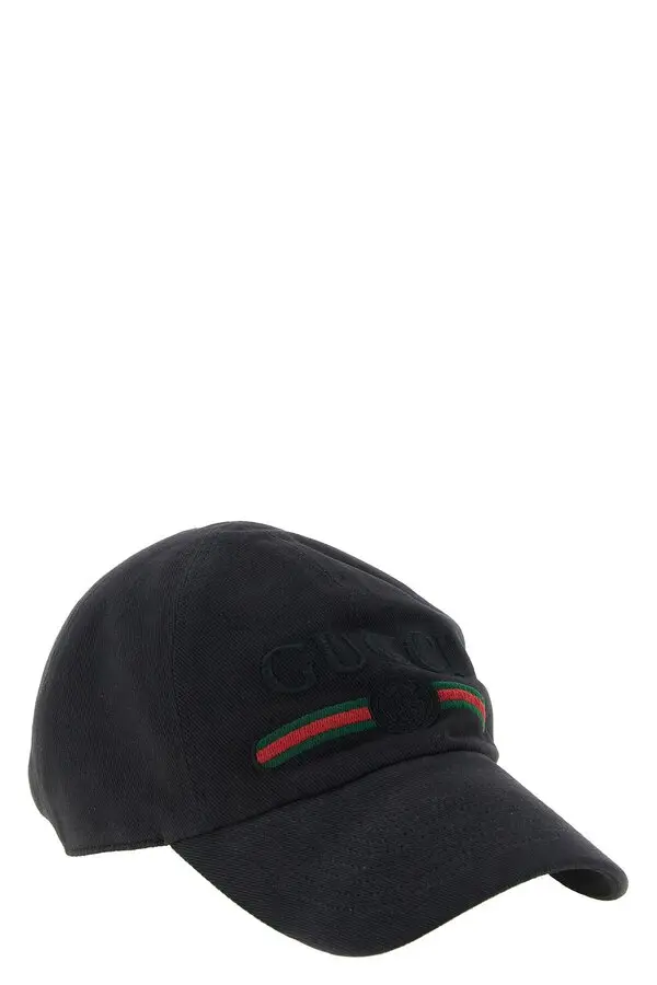 Gucci Web Interlocking G Baseball Cap