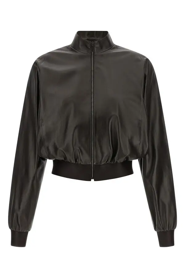 Gucci Dark Nappa Bomber Jacket