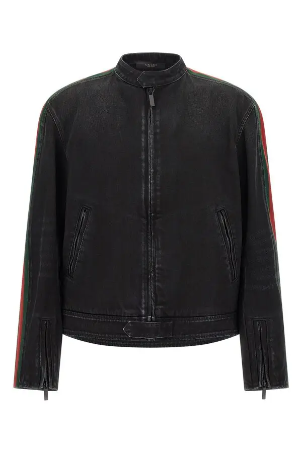 Gucci Web Biker Jacket