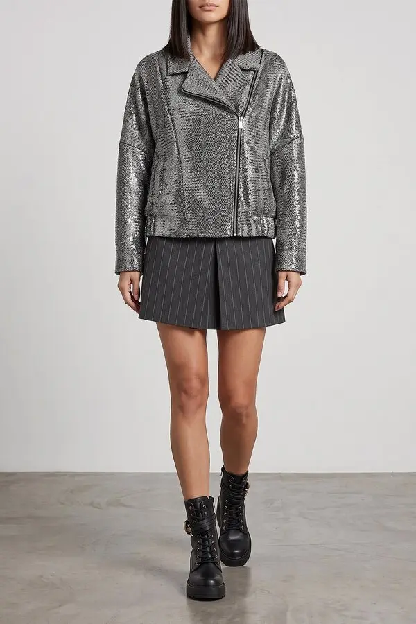 Pinko Sequin Caban
