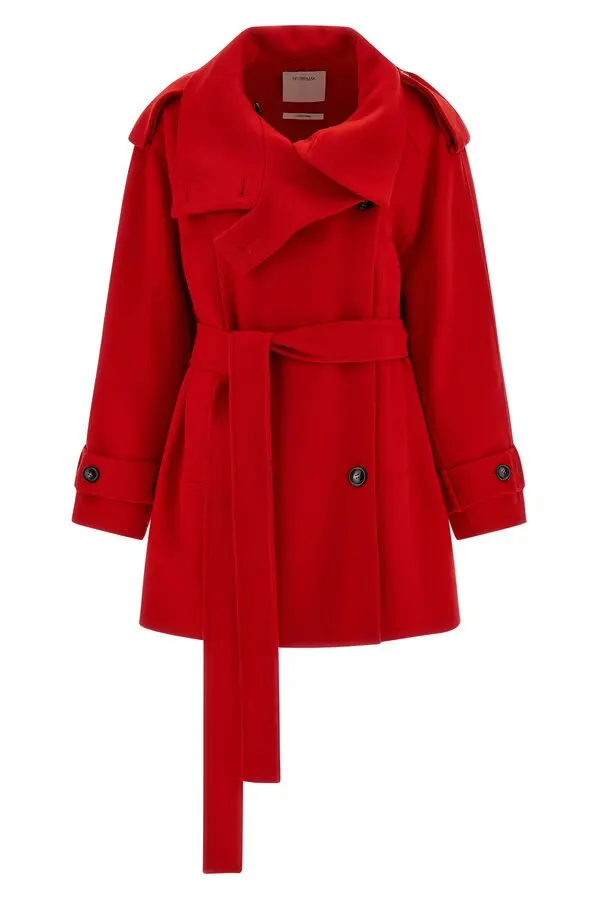 Sportmax Coat 'bouquet1234 - Red