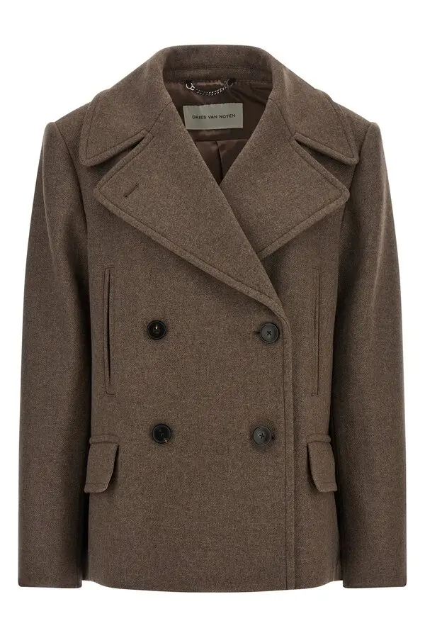 Dries Van Noten Vafel' Jacket - Brown