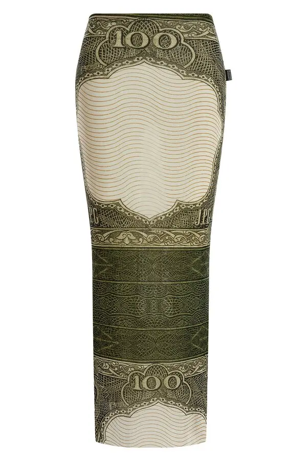 JEAN PAUL GAULTIER The Green Cartouche' Skirt