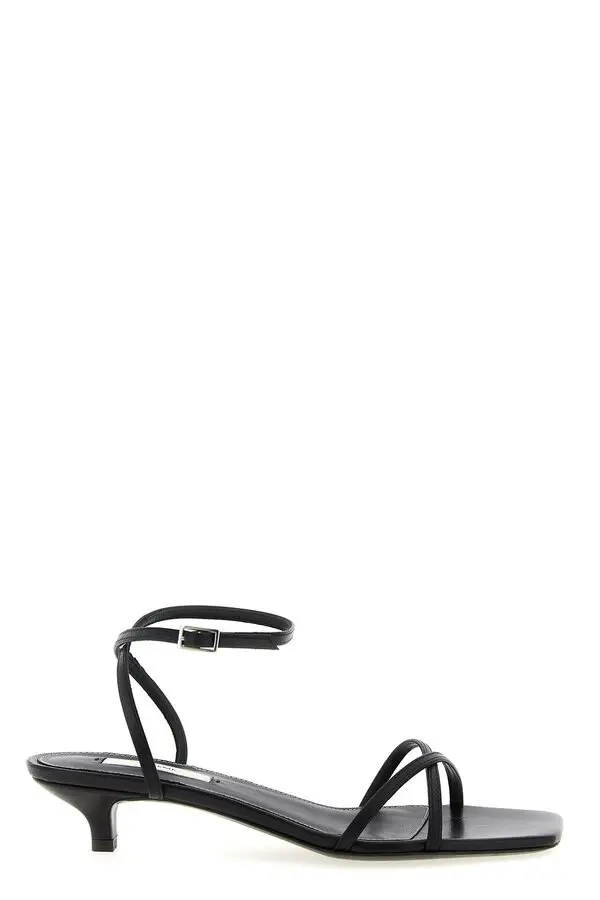 TOTEME Sandals 'leather Crossover Sandals - Black