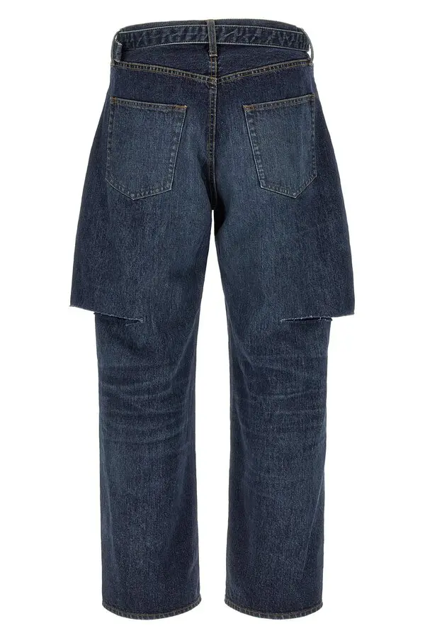 Sacai Denim Pants With Layered Detail
