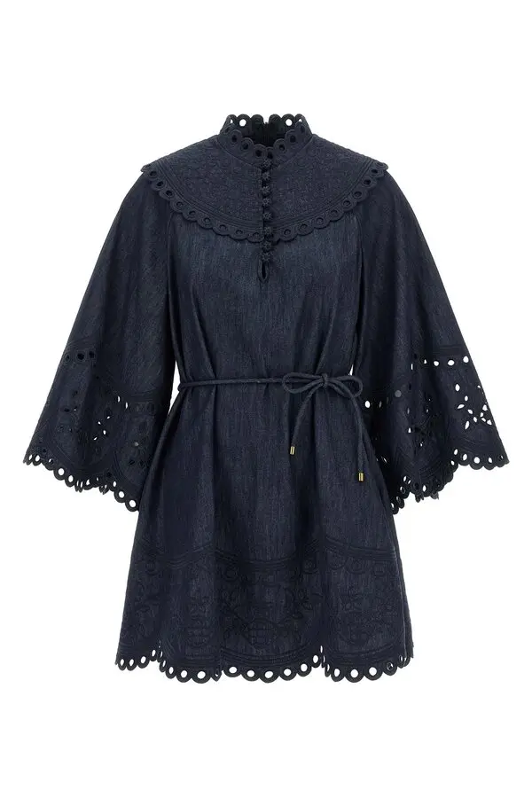 Zimmermann Mini Dress With Broderie Anglaise
