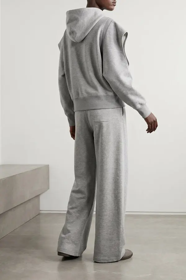 Sacai Zip-up Hoodie With Structured Shoulders