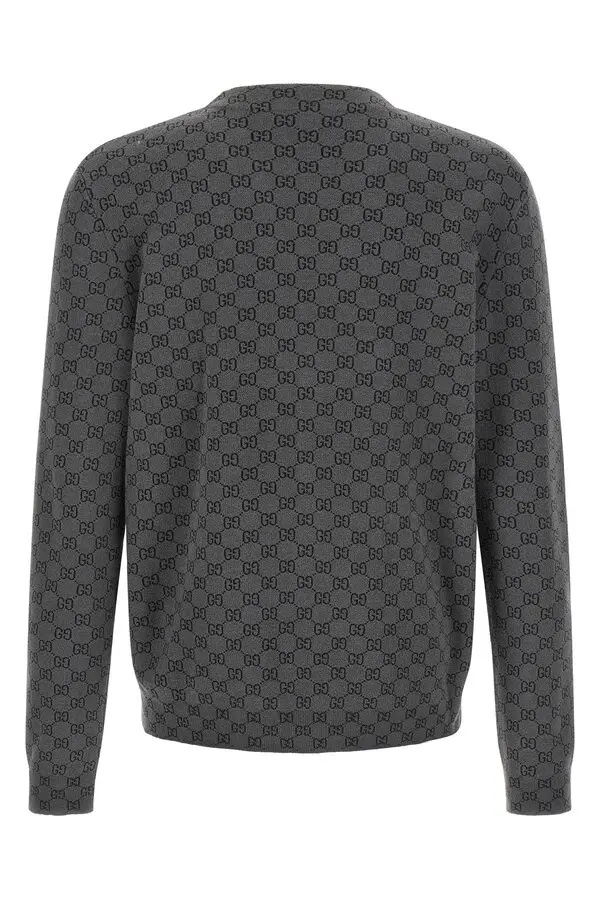 Gucci Gg Wool And Silk Cardigan