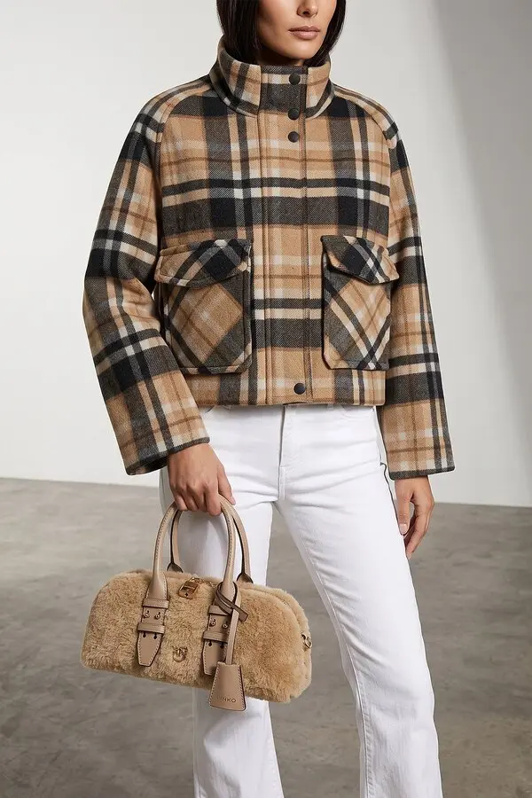 Pinko Caban Check