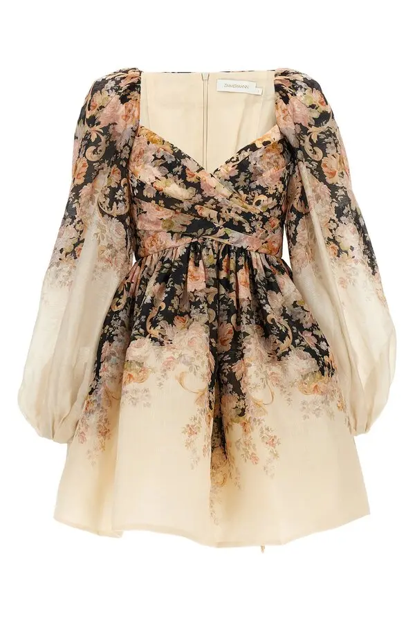 Zimmermann Mini Dress 'illustration Draped