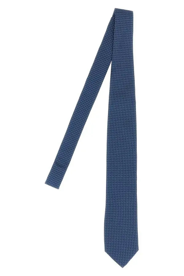 Pal Zileri Silk Tie With Micro Pattern