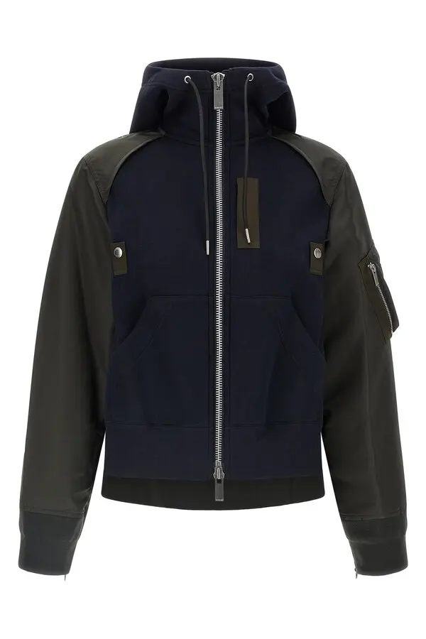 Sacai Hybrid Hoodie Bomber Details - Multi
