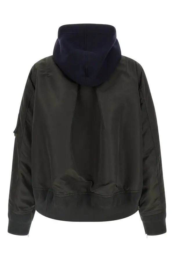 Sacai Hybrid Hoodie Bomber Details