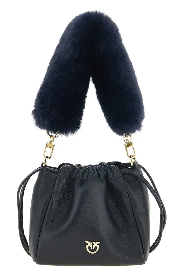 Pinko Nappa Bucket Bag - Blue