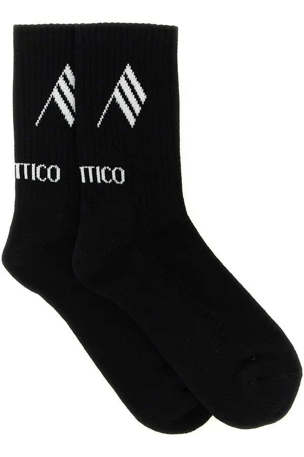 Attico Logo Intarsia Socks