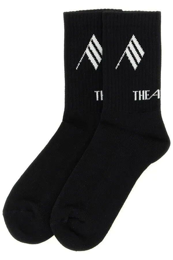 Attico Logo Intarsia Socks
