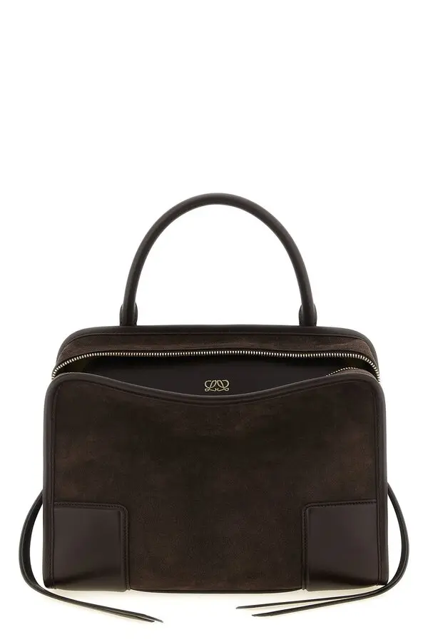 Loewe Amazona 180" Suede Top-handle Bag - Brown