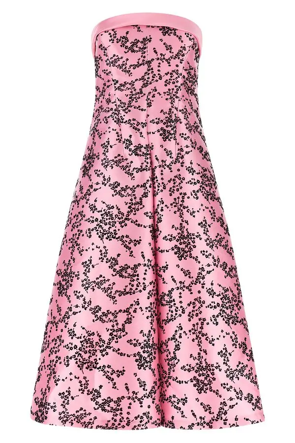 Alberta Ferretti Mikado Floreale' Dress