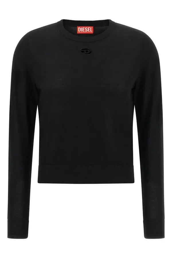 DIESEL® Sweater With Cut-out Oval D Logo