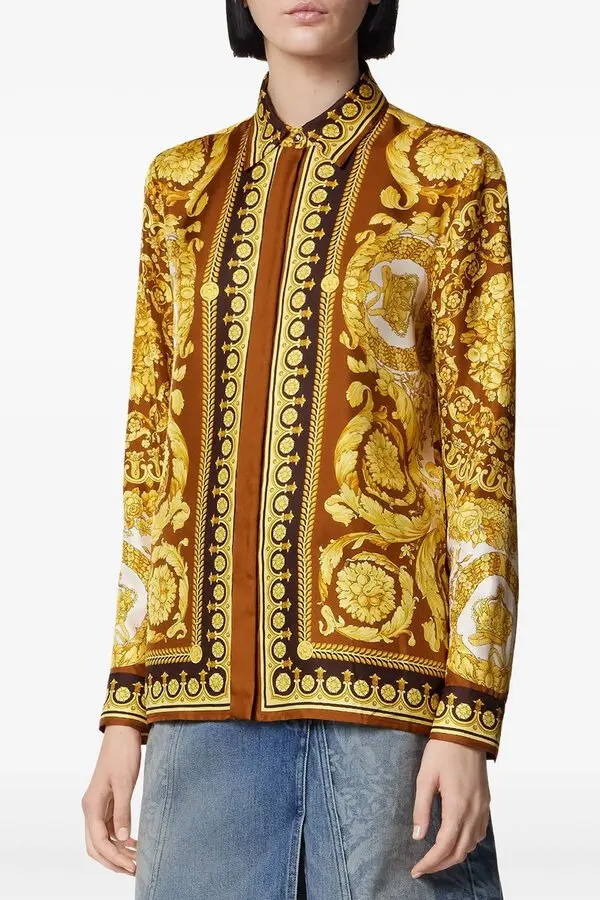 Versace Barocco 92 Foulard' Shirt - Gold