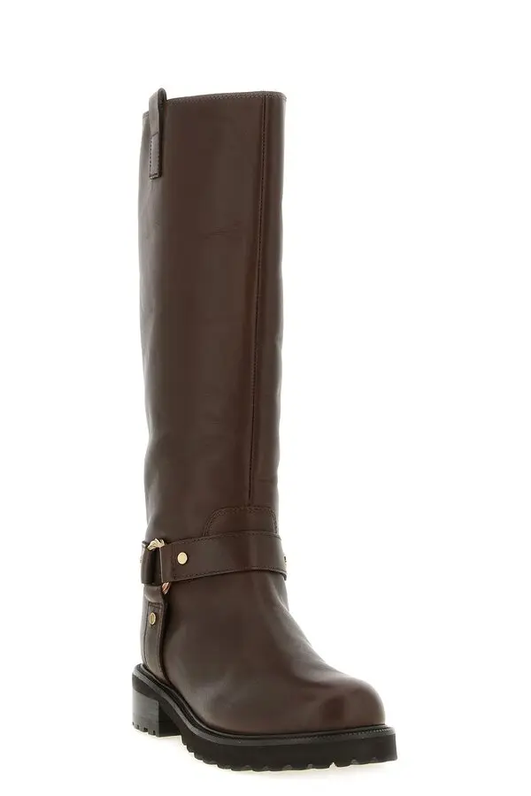 TWINSET Knee-high Boots With Twisted Ring Detail