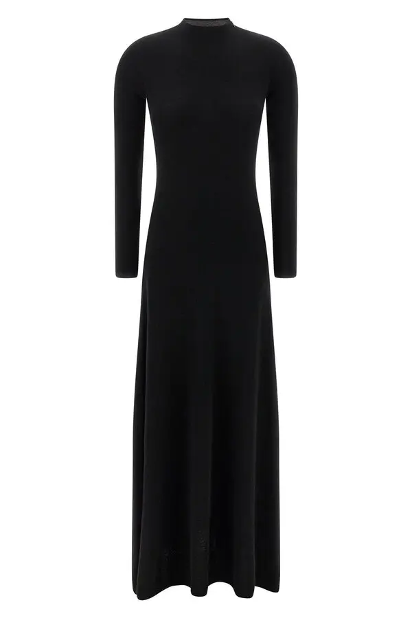 TOM FORD Dress '18gg Crewneck Column Dress - Black