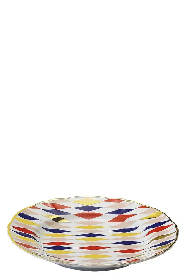 BITOSSI Dessert Plate With Gold Rim