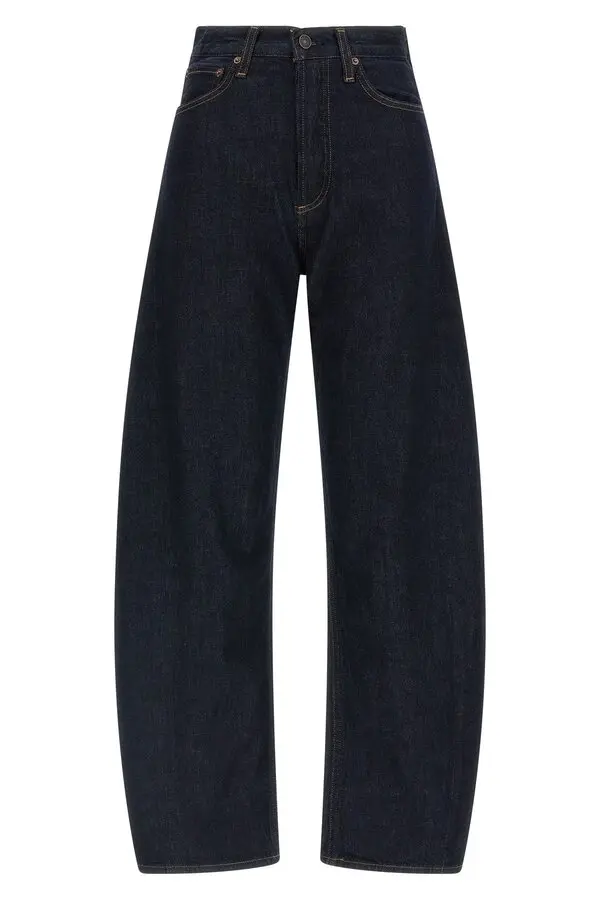 AGOLDE Luna Pieced Jeans With Curved Silhouette - Blue