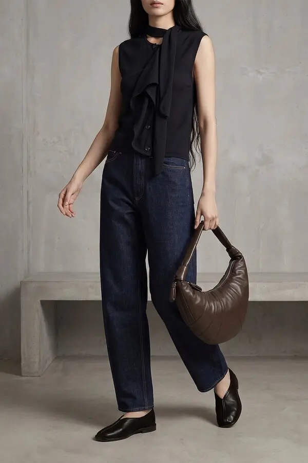 AGOLDE Luna Pieced Jeans With Curved Silhouette