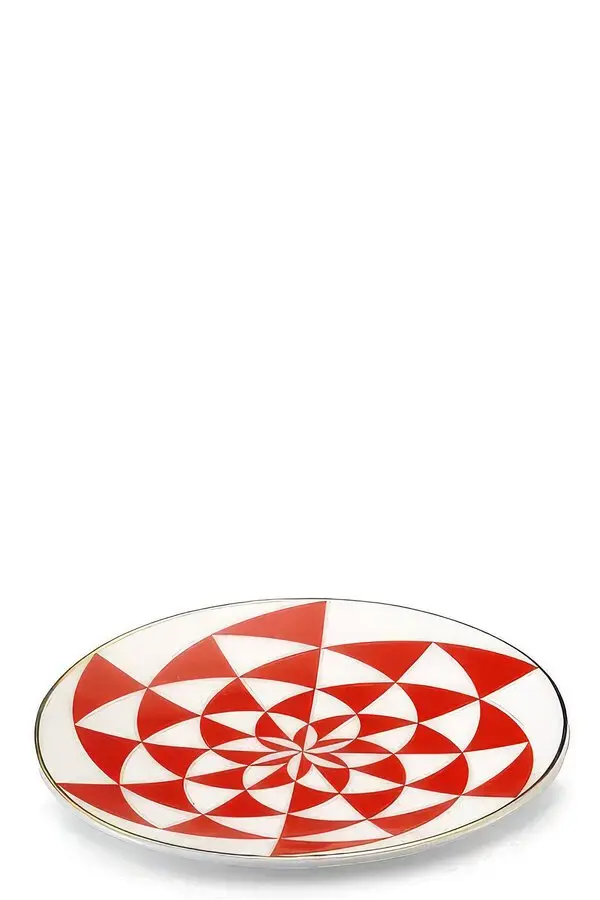 BITOSSI Small Plate With Gold Rim