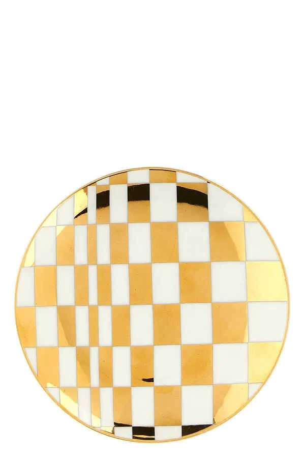BITOSSI Side Plate With Checkerboard Pattern