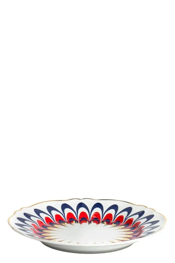 BITOSSI Porcelain Dinner Plate With Gold Rim