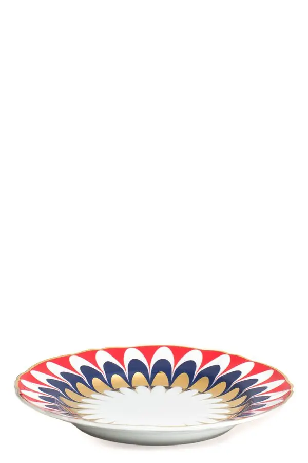 BITOSSI Dessert Plate With Gold Finishings