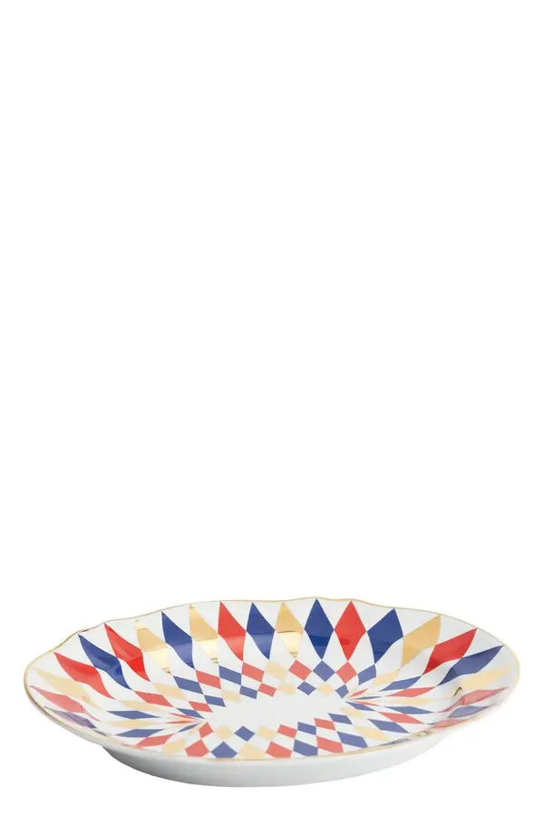 BITOSSI Decorative Tray With Geometric Gold Details