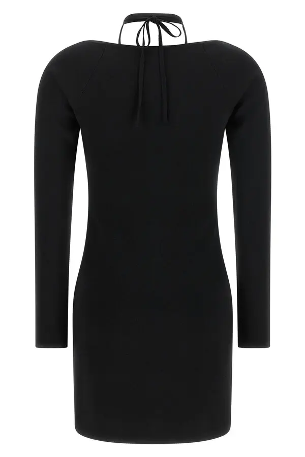 Elisabetta Franchi Mini Dress With Logo Zip