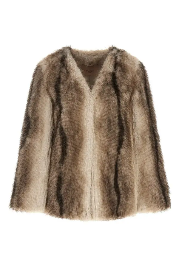 TWINSET Cape Jacket - Brown