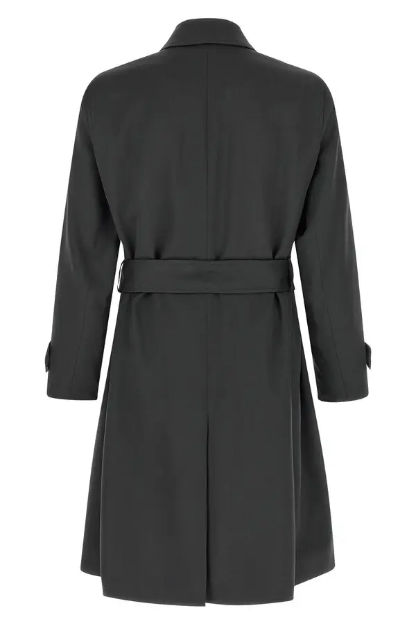 LARDINI Virgin Wool Trench Coat