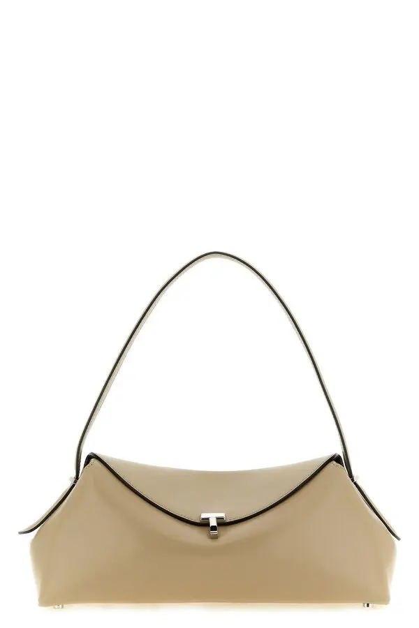 TOTEME T-lock Leather Shoulder Bag