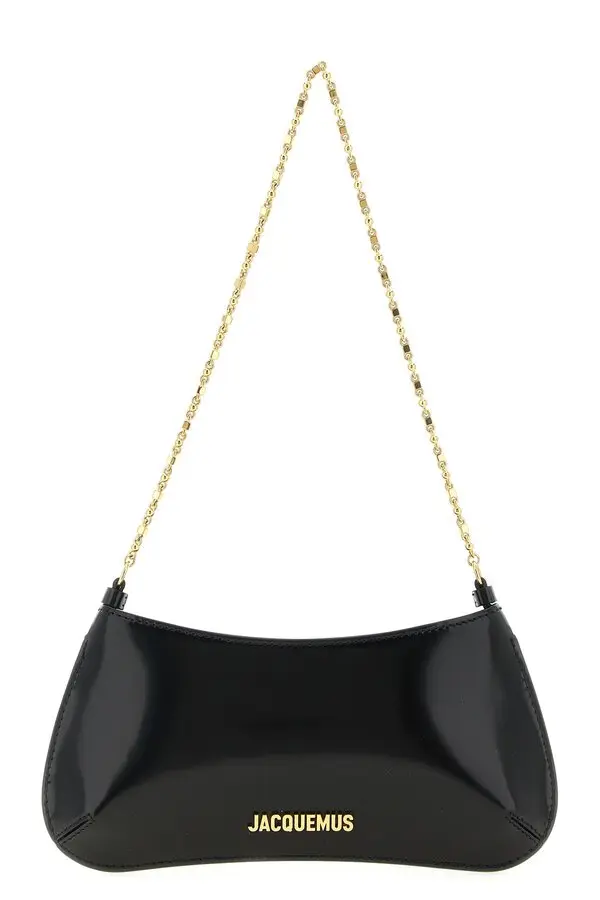 Jacquemus Le Petit Bisou Chaîne' Shoulder Bag - Black