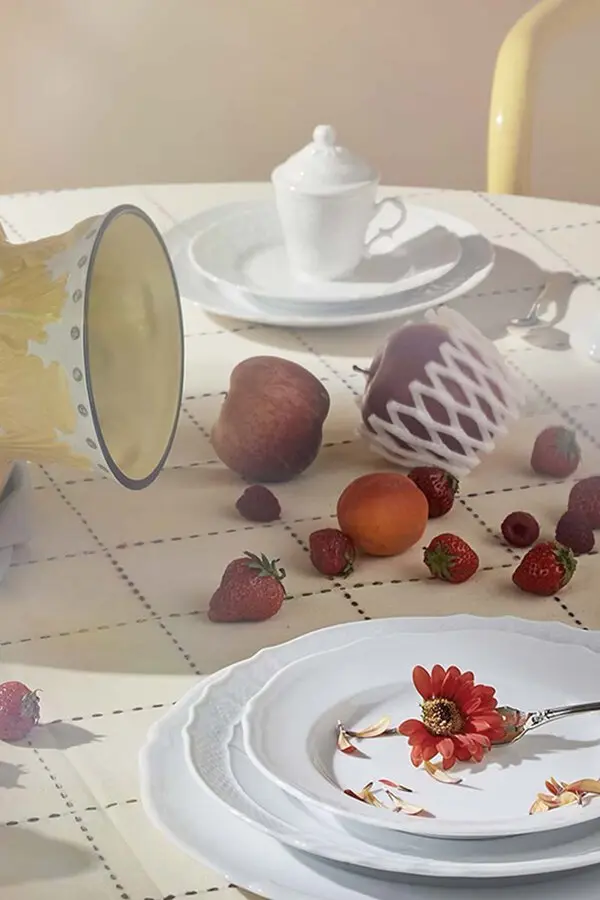 GINORI 1735 Dessert Plate With Scalloped Edge