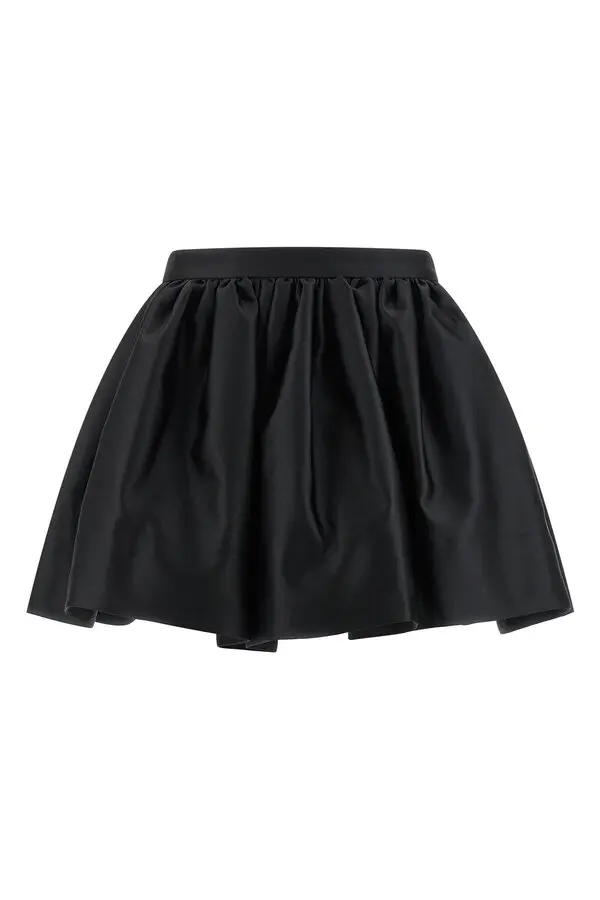 Rabanne Mini Skirt With Structured Pleats