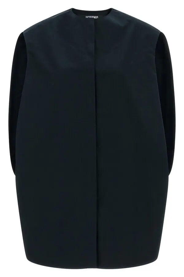 Jacquemus Mini Dress With Cape Detail