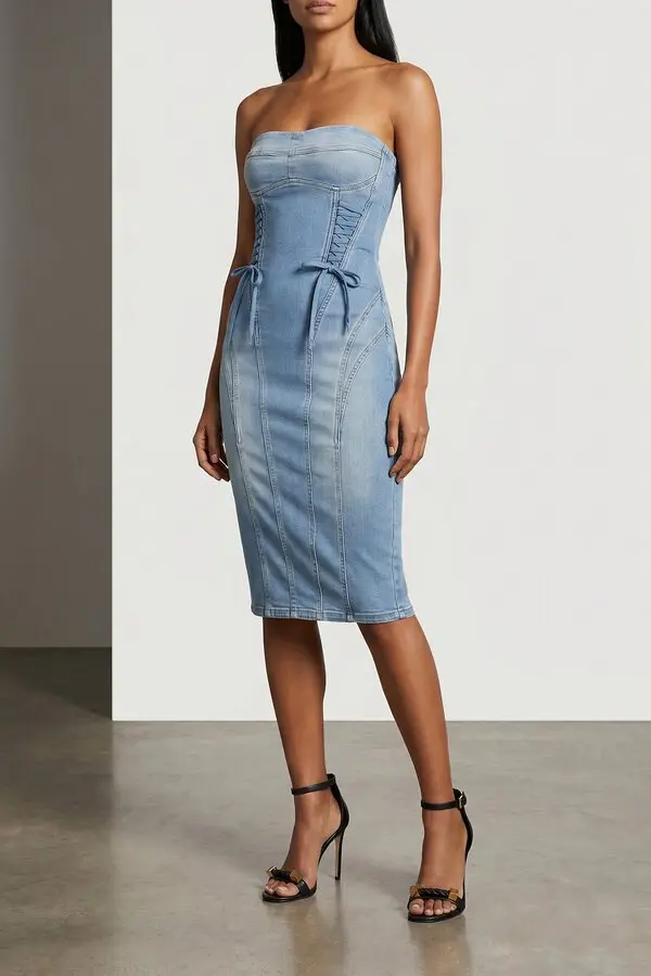 Elisabetta Franchi Denim Dress
