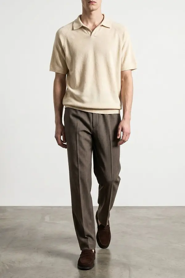 CELLAR DOOR Tailored Trousers With Elasticated Waistband