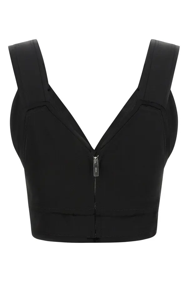 TOTEME Cropped Top With Branded Zip