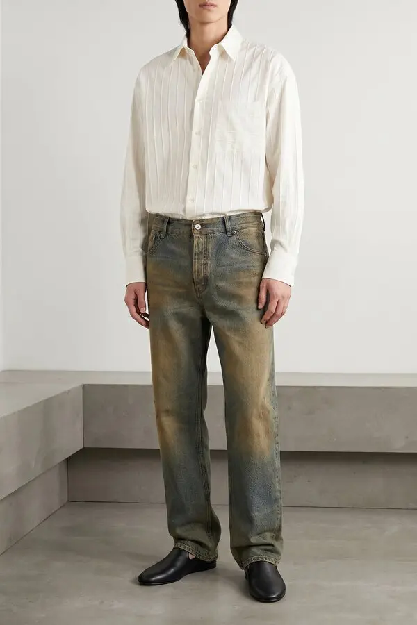 Jacquemus Straight Jeans With Dirty Wash Effect